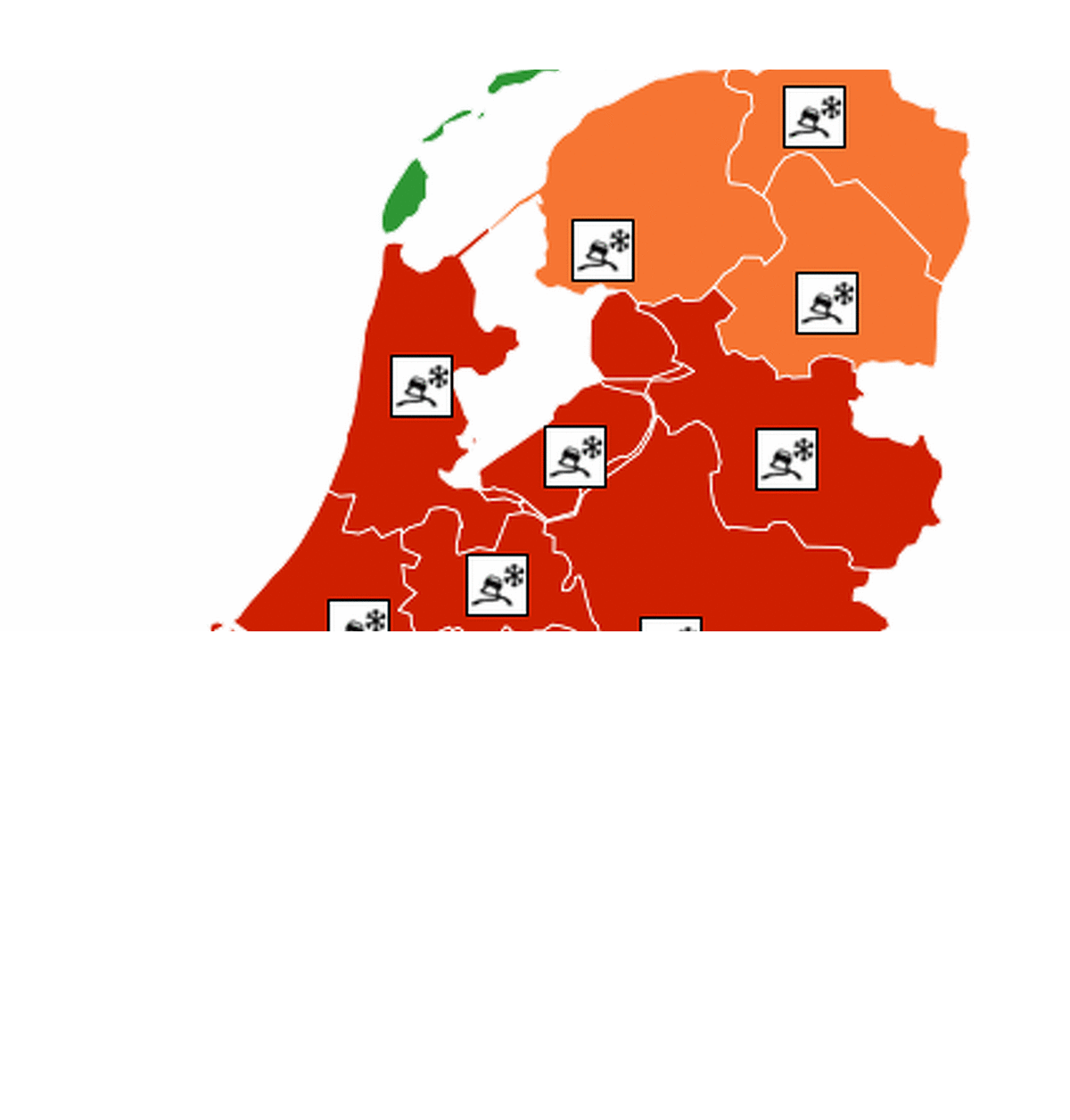 KNMI: Weeralarm code rood door sneeuw en gladheid - 1Zwolle