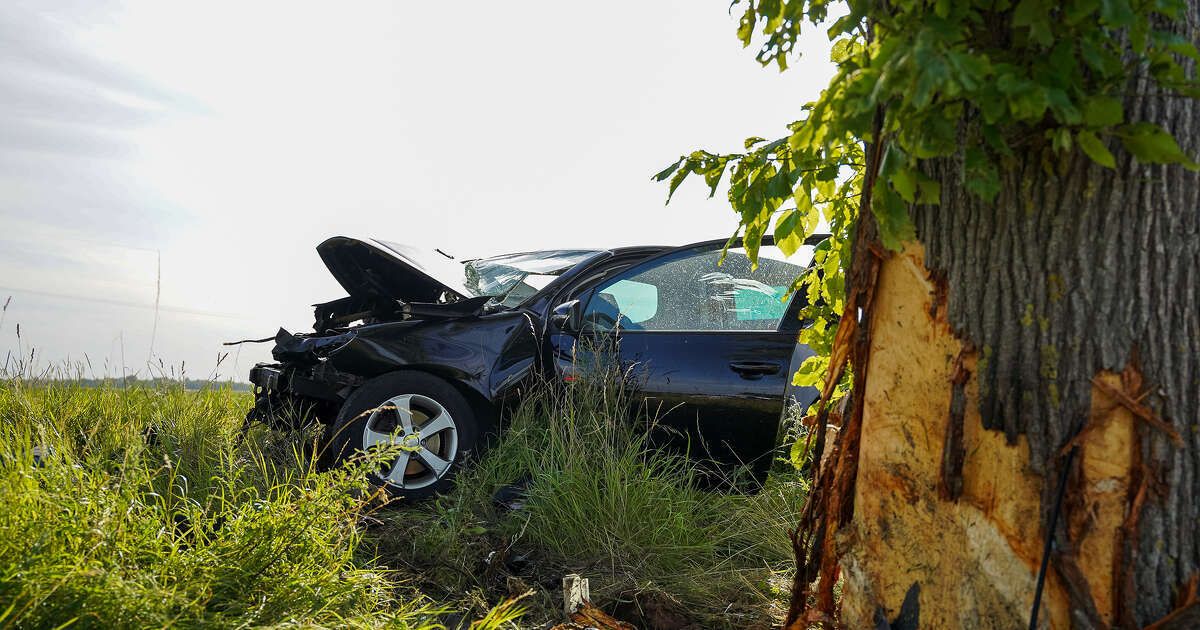 Automobilist zwaargewond na botsing tegen boom op Frieseweg in Kampen - 1Zwolle