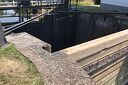 Schotbalken in Katerveersluis om water vast te houden - 1Zwolle